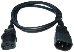 kenable Power Cord UK Plug to 2 x C13 IEC Dual Kettle Lead Splitter ...