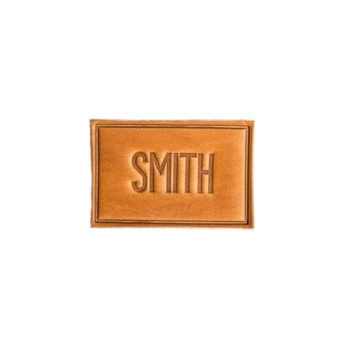 Amazon.com: Custom Made Leather Patches/Labels/Tags | PERSONALIZED Text ...