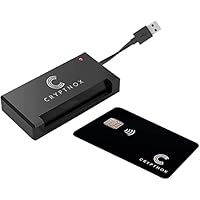 Amazon.com: Cryptnox USB Smart Card CAC Reader for Computer ...