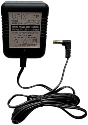 Upix 7.5V 500mA Power Adapter (with DC Pin), Power Supply AC Input 100 ...