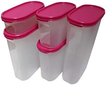 Amazon.com: New Tupperware Modular Mates Oval Container #2 with Flat ...