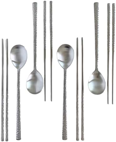 Amazon.com | cozymomdeco Korean Made Stainless Steel Silver Utensil ...