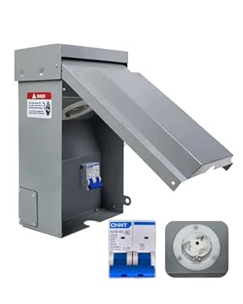 Amazon.com : 50 Amp Generator Power Inlet Box, NEMA SS2-50P 3-Prong ...
