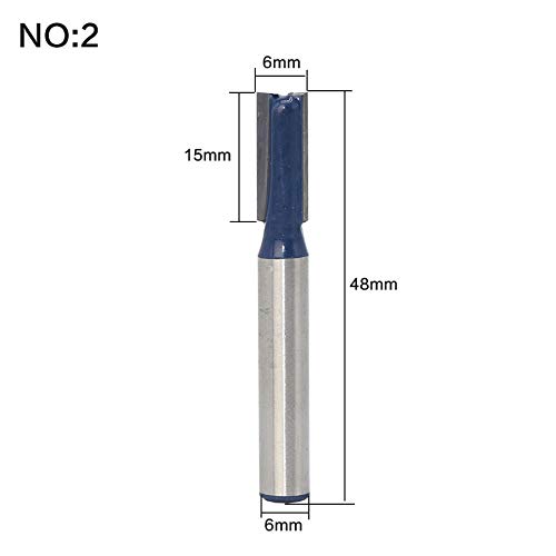 Generic 1pc Straight/Dado Router Bit - 3/4"W x 3/4"H - 6" Shank ...