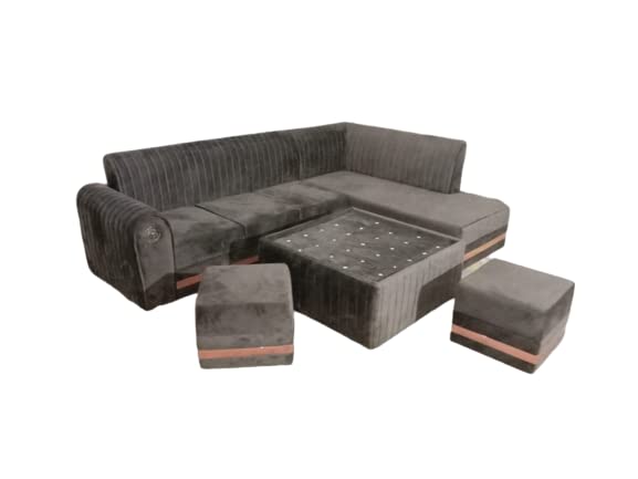MAHALAXMI Furniture 6 Seater Sofa Set for Living Room : Amazon.in: Home ...