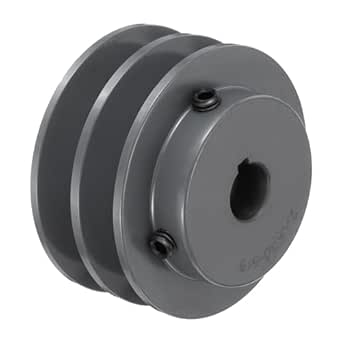uxcell 2AK30-5/8 V-Belt Sheave 5/8"Bore 3.05"OD Double Groove Web ...