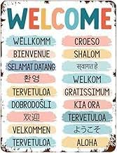 Multi-language Welcome Metal Tin Sign | Inclusive Diversity ...
