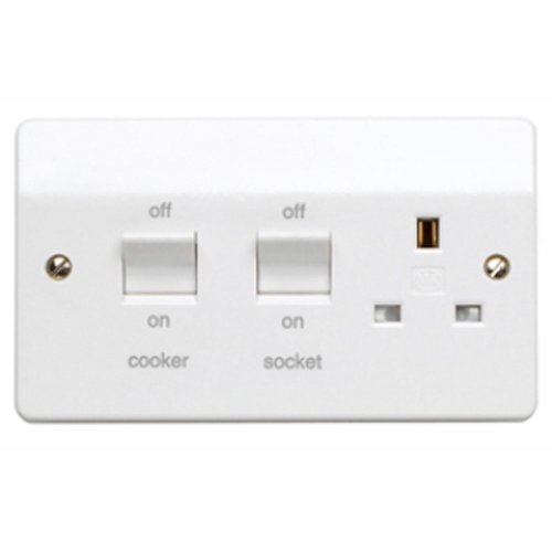 MK 45A Double Pole Cooker Switch & Switchsocket Outlet – BigaMart