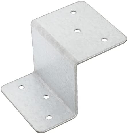 Amazon.com: 4 PCS Heavy Duty Steel Black Z Brackets 6" Post to Beam ...