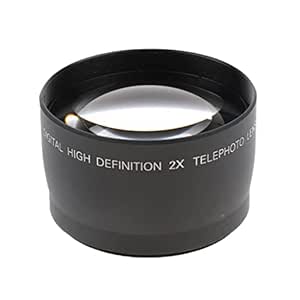 LOOM TREE® 58Mm 2X Telephoto Lens Teleconverter for Canon 1100D 1000D ...