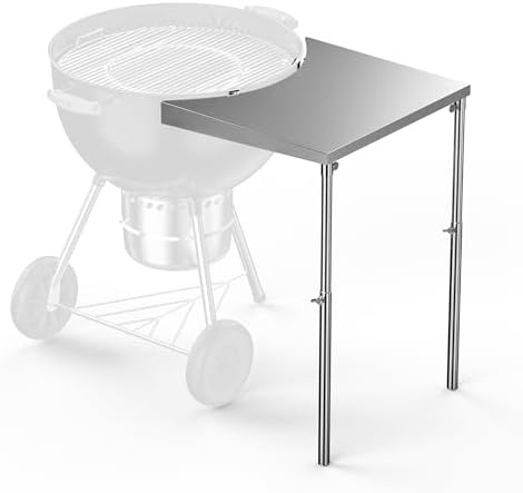 Amazon.com : Grill Table for Weber 22" &18" Original Kettle, for Weber ...