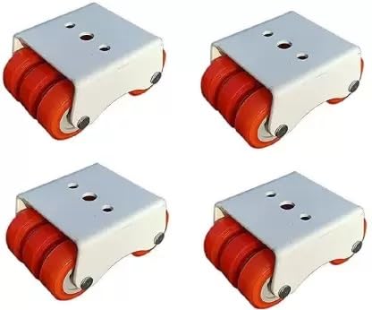 AAL - JEE6-Wheels Mini Small Moving Castor Wheel Black 4 Pieces in 1 ...