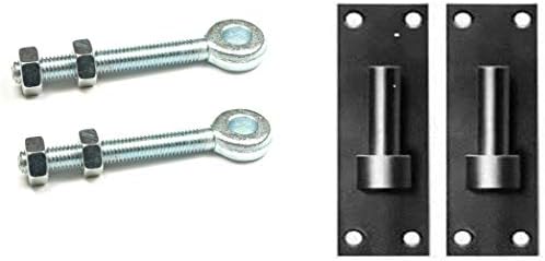 Wyre Direct Gate Hinges 12mm Pin Bracket & 12mm X 100mm Adjustable Eye ...