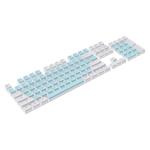 HUO JI Pudding Keycaps, 104 Key Standard Key Cap Set, Doubleshot PBT ...
