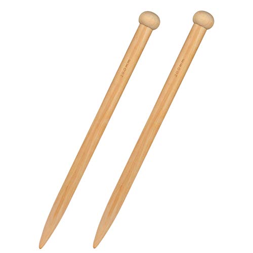 Grandes Agujas De Tejer De Madera - Mi Hogar