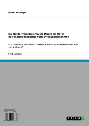 Die Kinder vom Bullenhuser Damm als Opfer nationalsozialistischer ...