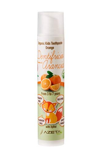 Azeta bio Organic Baby Toothpaste Orange Flavor, 50ml : Amazon.in ...