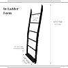 Amazon.com: The LadderRack 2-in-1 Quilt Display Rack (5 Rung/24" Model ...
