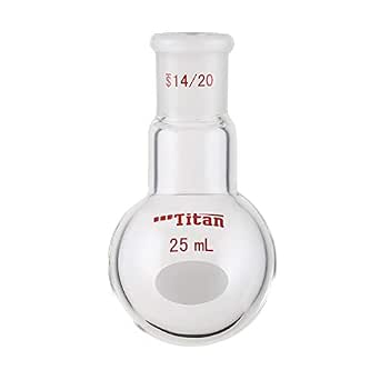 25mL Single Neck Boiling Flask with Heavy Wall Round Bottom Standard ...