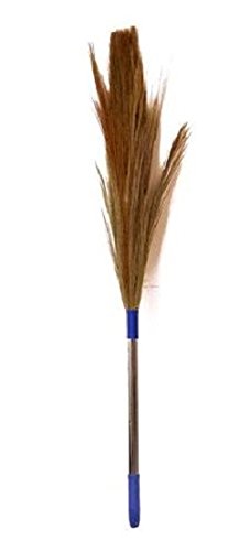 BRW Flora Dust Free Broom - 45", Silver : Amazon.in: Home & Kitchen