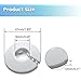MroMax Fit 0.63" Outer Diameter Flange Water Pipe Cover Decoration White Pipe Cover Radiator PP ...