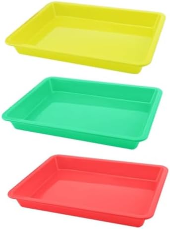 3 Pcs Play Tray Set - Versatile Plastic Trays for Sensory Play ...