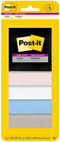 Post-it Super Sticky Notes, 3 in. x 3 in., Supernova Neons Collection ...