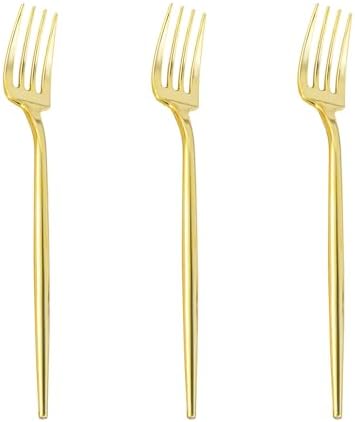 Amazon.com | Novelty Modern Flatware, Cutlery, Disposable Plastic Salad ...