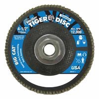 Big Cat High Density Flat Style Flap Discs, 4.5", 40 Grit, 5/8 Arbor ...