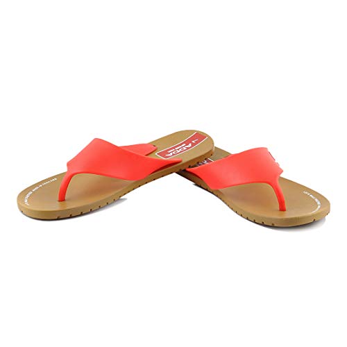 Buy ADDA (LABEL) Mens Roadies-777 Beige & Red Open-Back Slipper - 10 UK ...