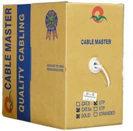Amazon.com: CableMaster - 1000 Ft(305M) Cat5e UTP 24AWG Solid Ethernet ...