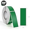 Amazon.com: Green Rectangle Stickers 3 x 1 Inch Color Coding Labels ...