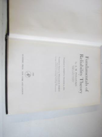 Fundamentals of Reliability Theory.: Polovko, A.M.: 9780125611503 ...