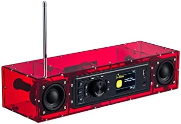 AOVOTO ALK103 DIY FM/DAB-Radio Kit mit Acrylgehäuse, DAB+/FM Set mit ...