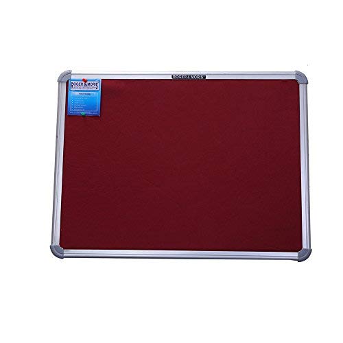 Roger & Moris Premium Notice Board - Anodized Aluminium Frame, Foam ...