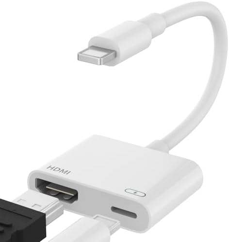 Amazon.com: [Apple MFi Certified] Lightning to HDMI Adapter, No Power ...