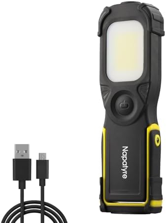 Napatyre Rechargeable LED Inspection Lamp with Flexible Gooseneck, Up ...