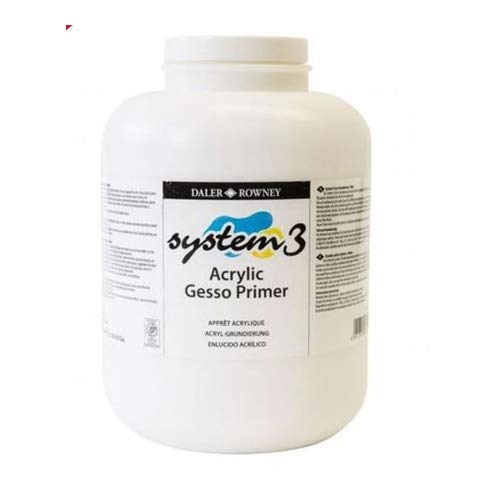 SYSTEM 3 Acrylic 2.2 5 L Gesso, ADASY3SPM2.5 : Amazon.co.uk: Home & Kitchen