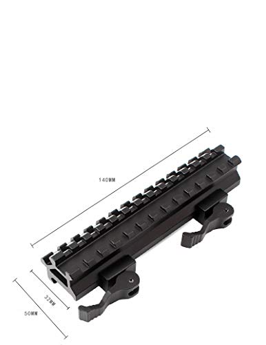 Ulightfire Picatinny Riser Mount 13-Slot 45 Degree Mount Base Quick ...
