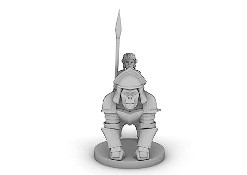 Amazon.com: Halfling Cavalier With Gorilla Tabletop DND Gaming ...