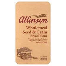 Amazon.com : Allinson Wholemeal Seed & Grain Bread Flour 1KG : Wheat ...