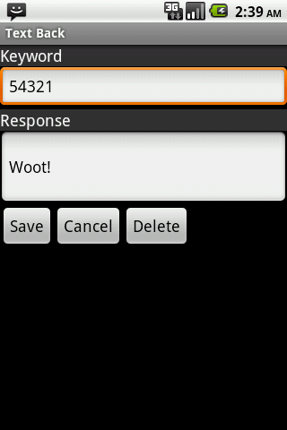 Text Back - App on Amazon Appstore