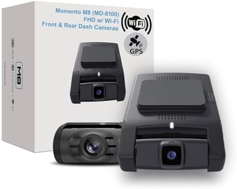 Amazon.com: Momento M8 3-Ch FHD w/Dual 5.0GHz Wi-Fi + GPS Front & Rear ...
