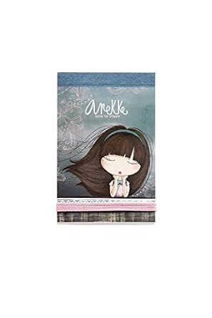 Amazon.com: Anekke Mini Notebook Moon Plain Sheet 90 Sheets 70 x 110 mm ...