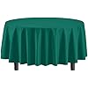 Amazon.com: Exquisite 4-Pack Dark Green Plastic Table Cloth - 84-Inch ...