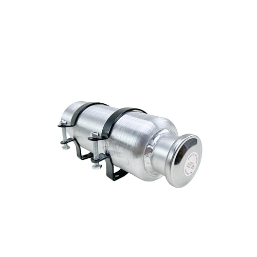 JSD 0.48 Gallon 4 x 10 Universal Aluminum Vertical Small Gas Tank 1/4 ...