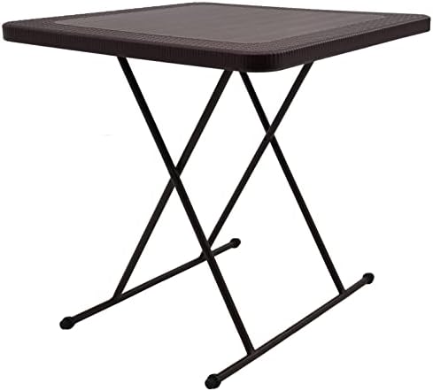 Supreme Furniture Dine Foldable, Square Plastic Table, Height ...