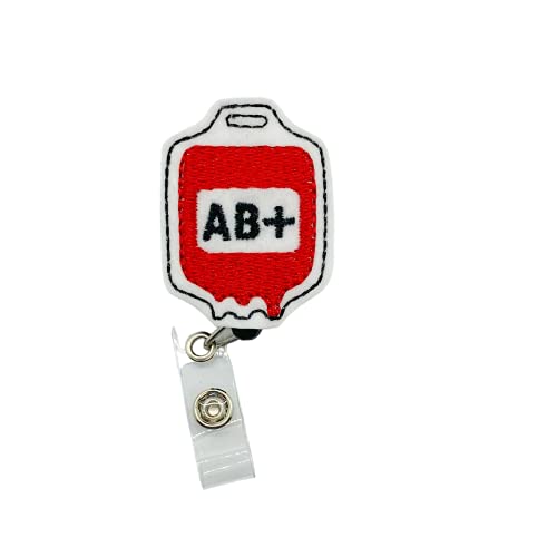 Amazon.com: AB+ Blood Type Badge Reel : Office Products