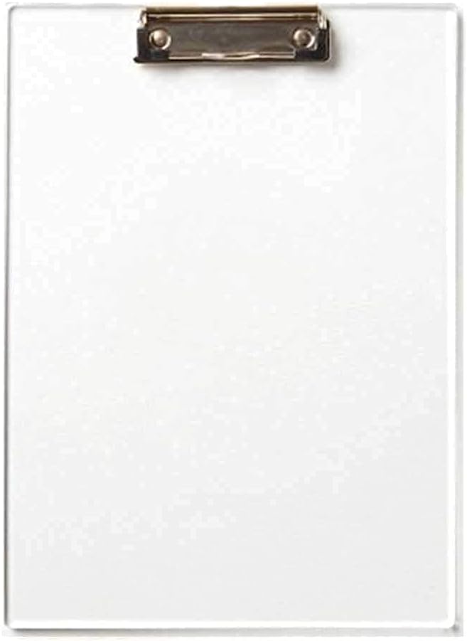 MOOLYAVAAN Products White Transparent Paper Clipboard Writing Pad Exam ...
