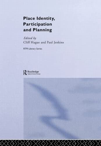 Place Identity, Participation and Planning : Buy Online at Best Price ...